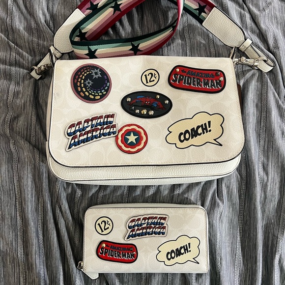 Coach | Bags | Coach X Disney Marvel Captain America Spiderman ...